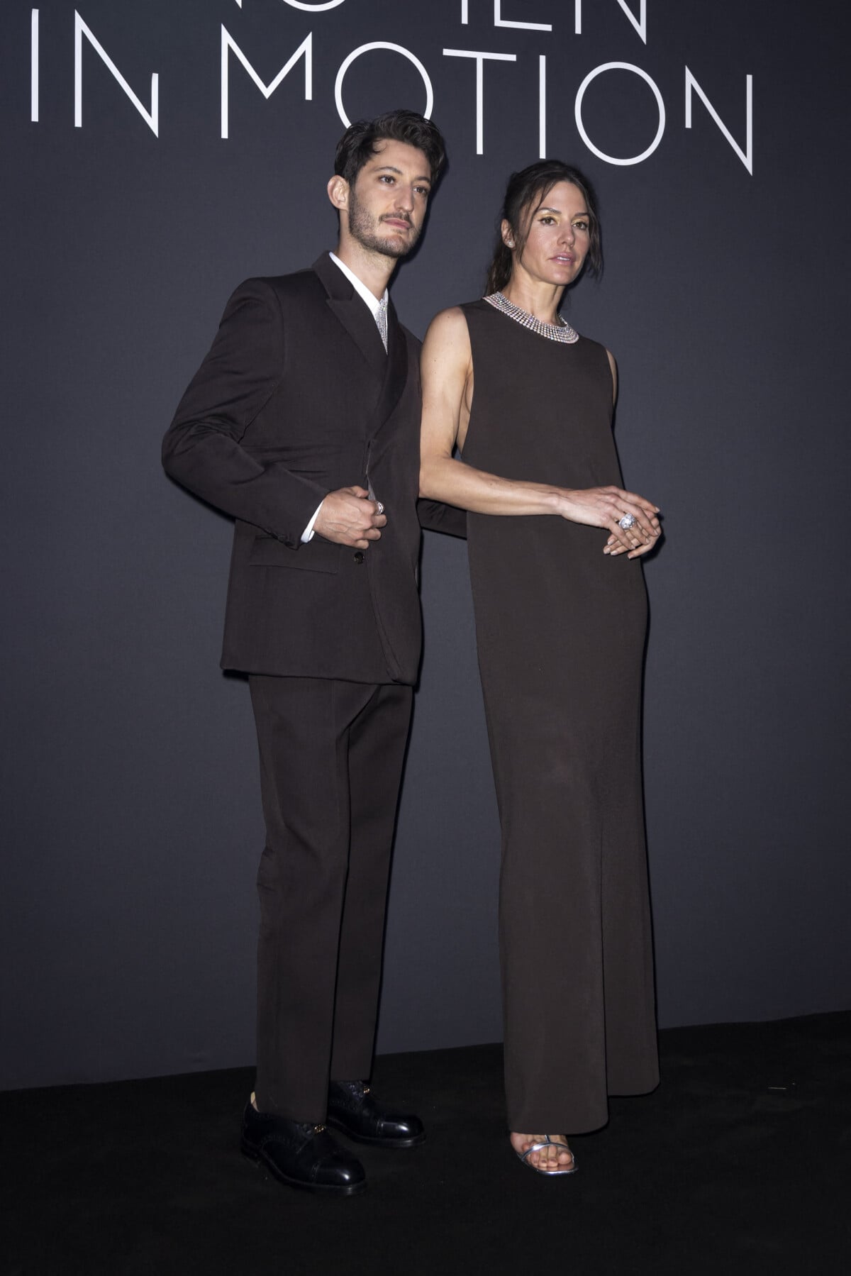 Photo : Pierre Niney et sa compagne Natasha Andrews - Photocall du dîner "Women in Motion" par ...