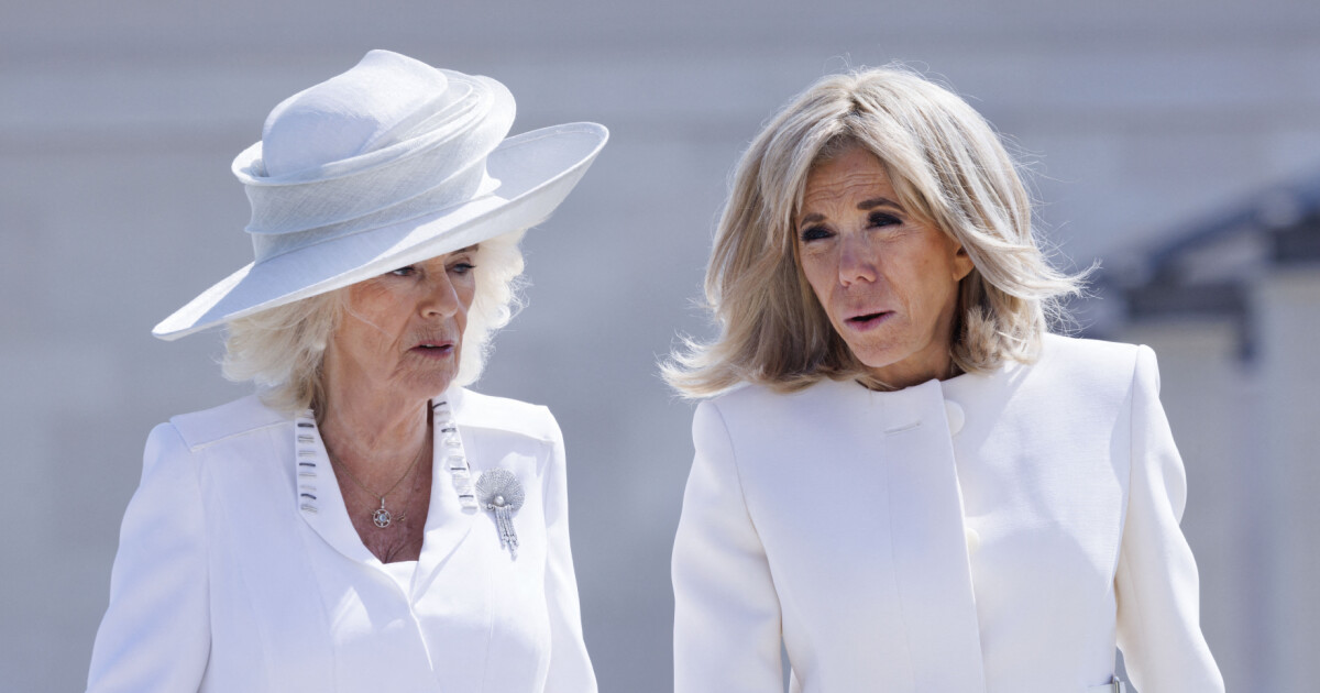 PHOTOS Brigitte Macron impeccable en blanc mais pas irréprochable : son ...