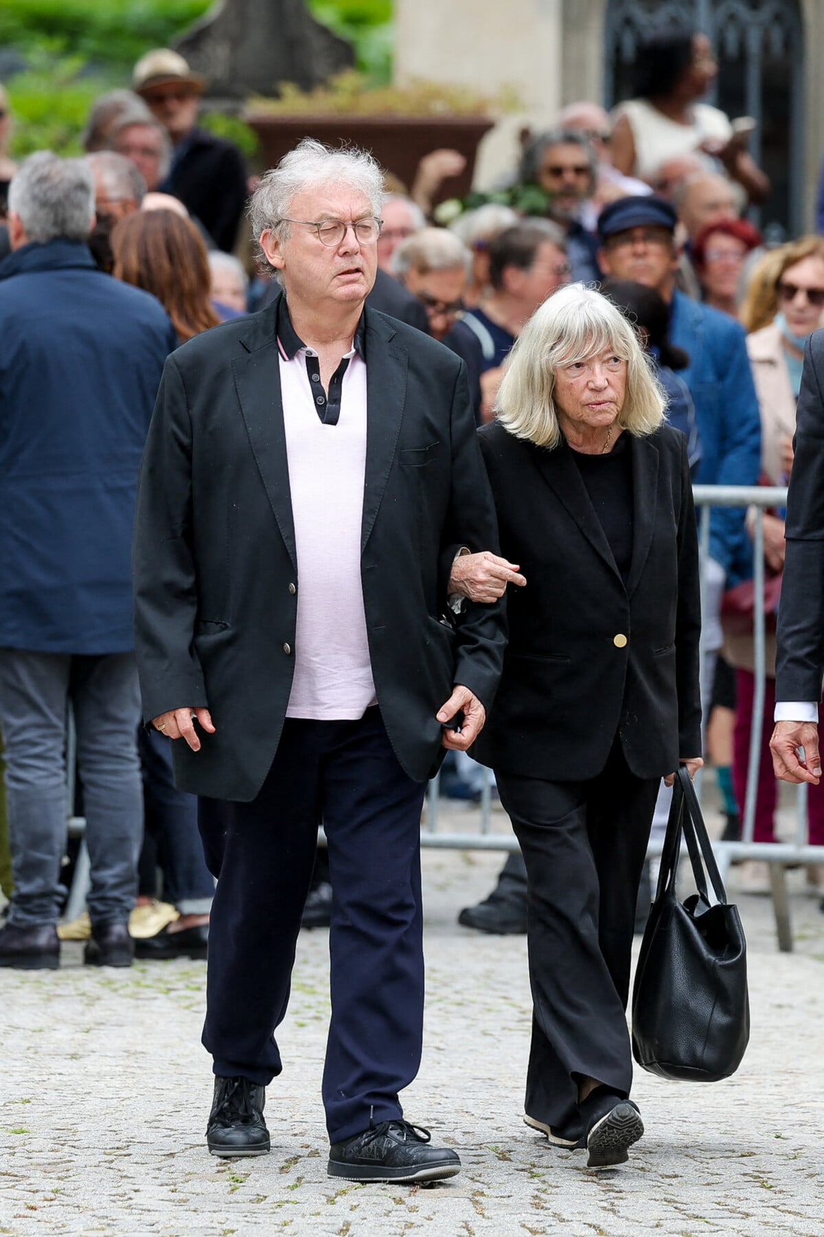 Photo : Dominique Besnehard et Marie-France Brière - Arrivées aux ...