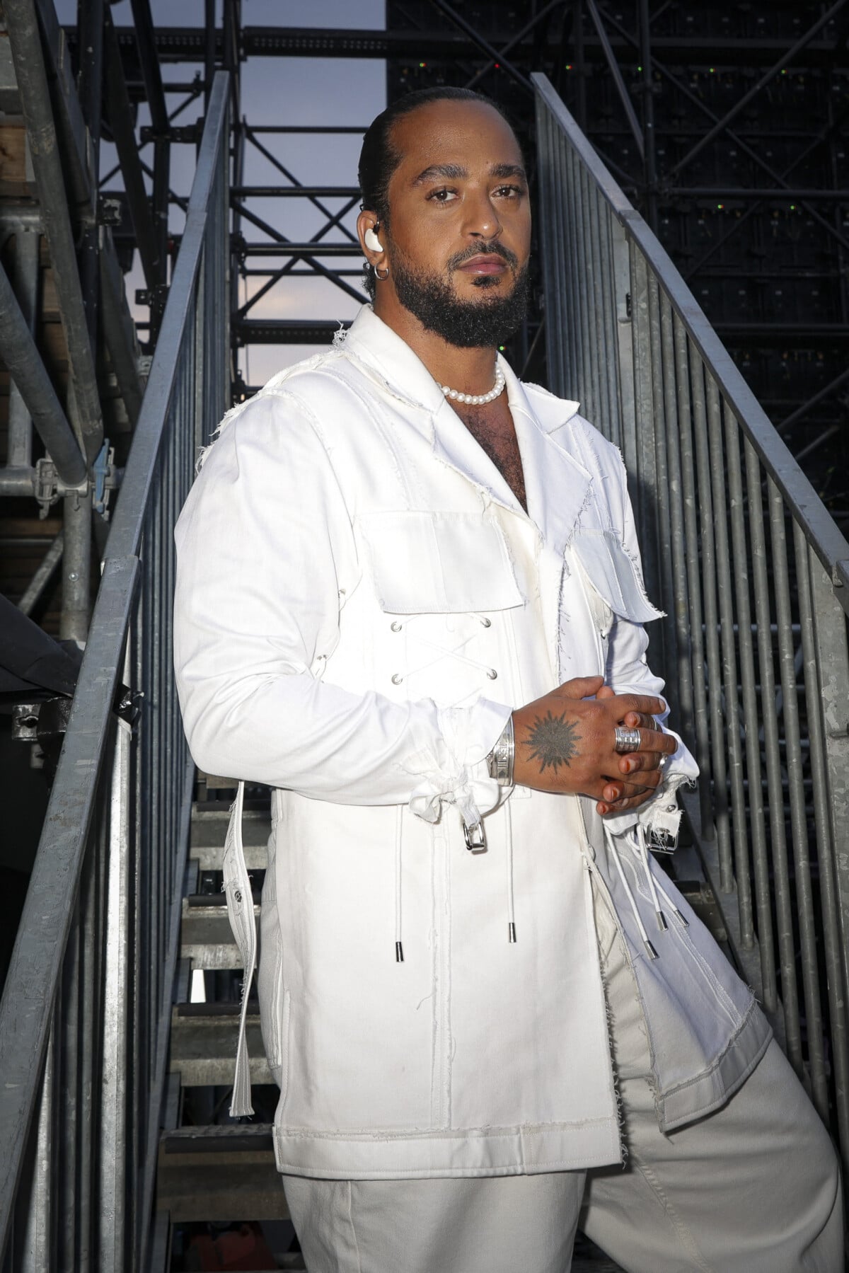 Photo : Exclusif - Slimane - Backstage lors de l'enregistrement de l ...