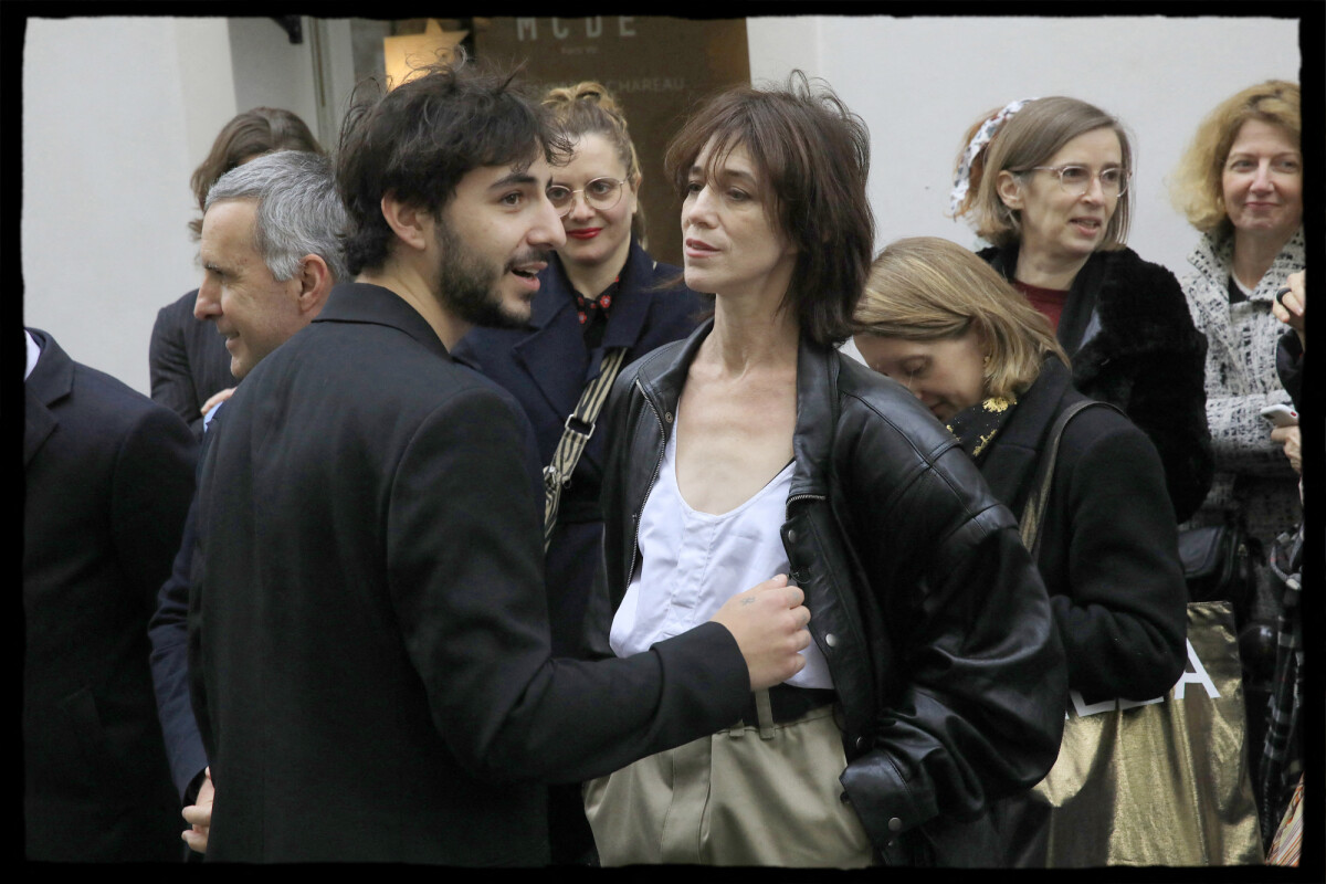 Photo : Ben Attal, Charlotte Gainsbourg attending the newly unveiled ...
