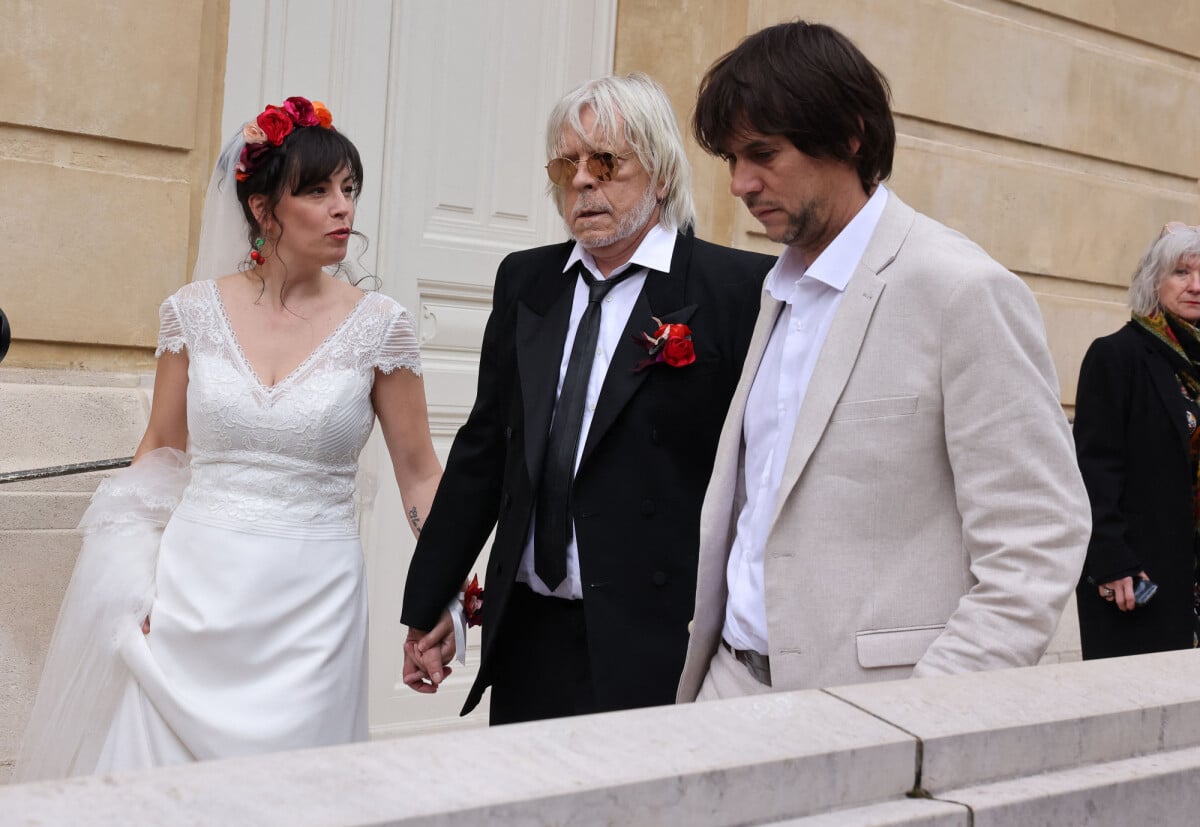 Photo : Le chanteur Renaud (Renaud Séchan) et sa femme Cerise - Mariage du chanteur Renaud ...