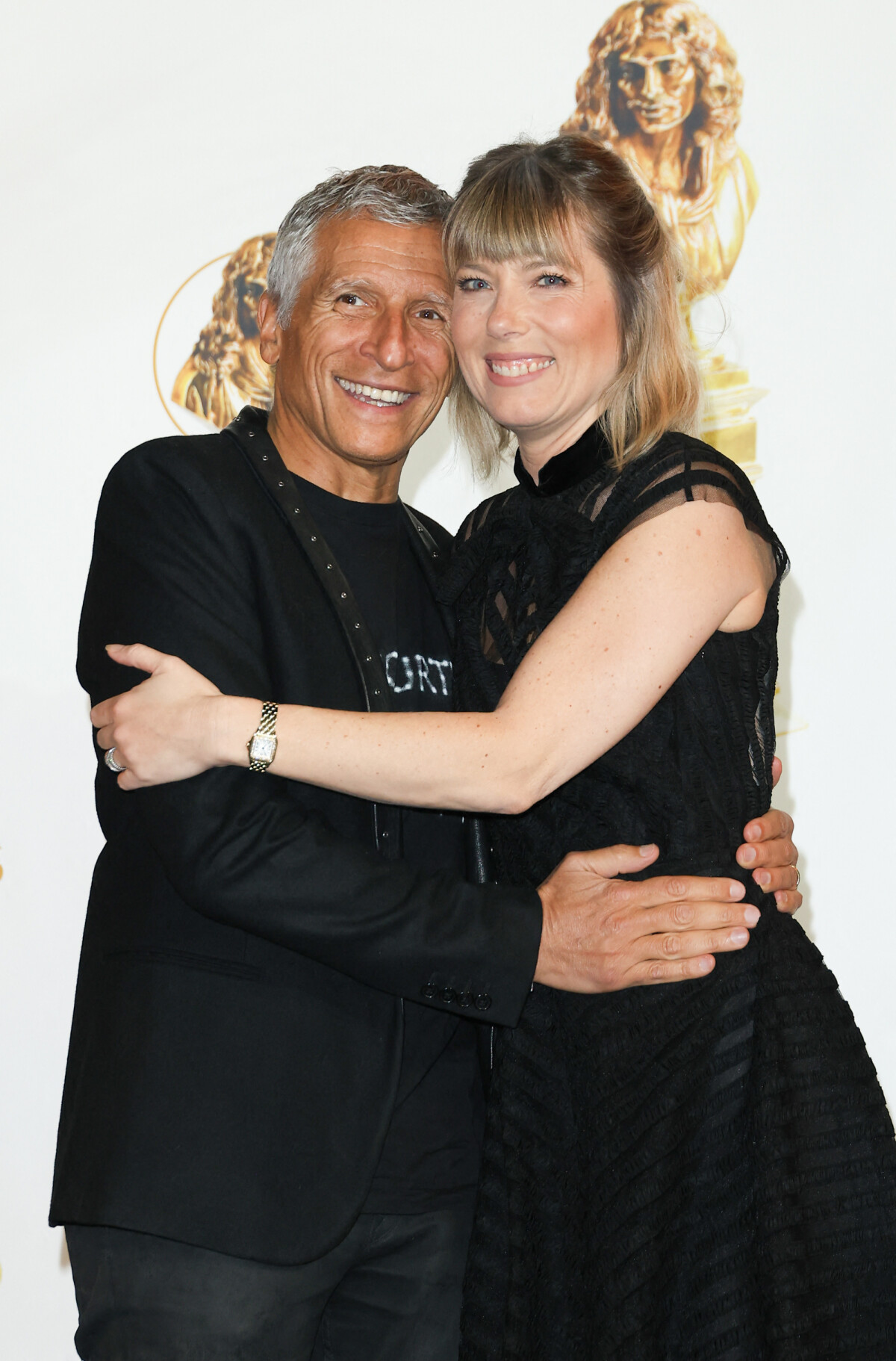 Photo : Nagui et sa femme Mélanie Page - 35ème cérémonie des Molières ...