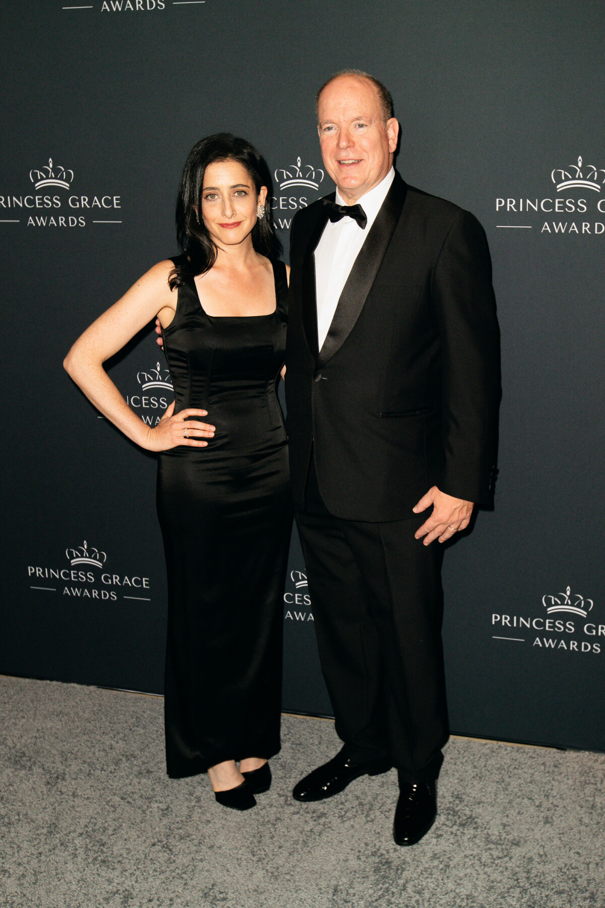 Photo : Lila Neugebauer, le prince Albert II de Monaco au photocall de ...