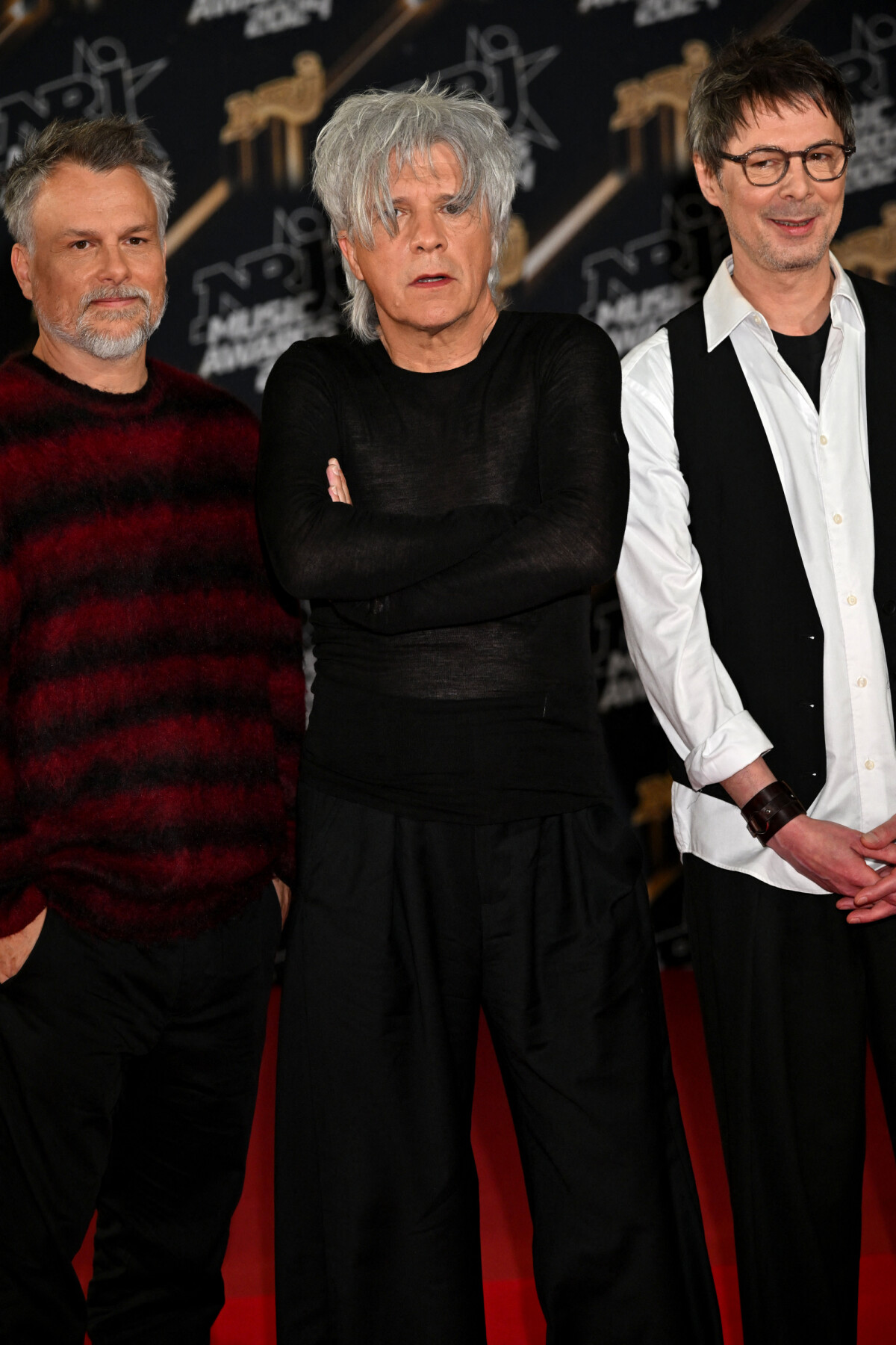 Photo : Nicola Sirkis et les membres de son groupe Indochine au ...