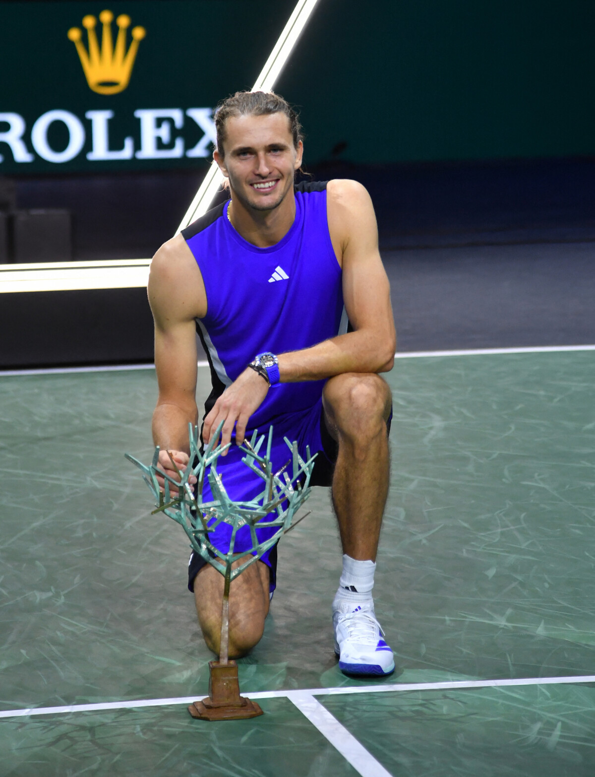 Photo : Alexander Zverev s'est imposé de manière expéditive sur le score de 6-2, 6-2 Alexander ...