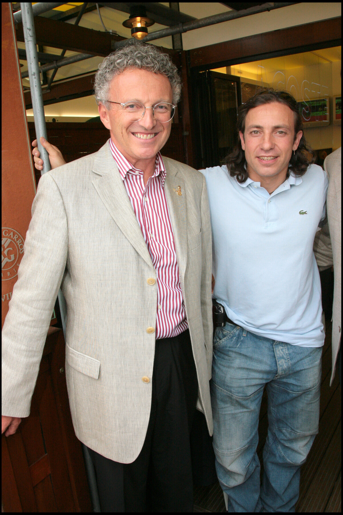 Photo : Nelson Monfort et Philippe Candeloro - Purepeople