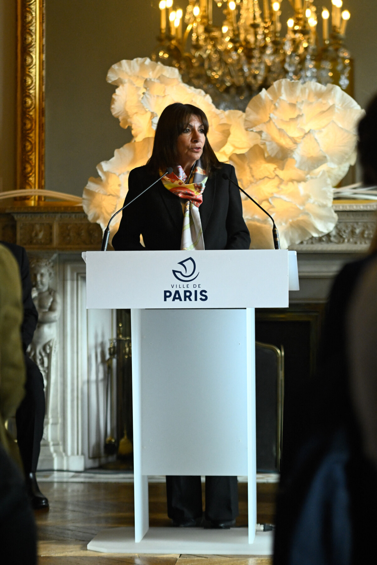 Photo : Anne Hidalgo durant la présentation d'un projet autour Notre ...