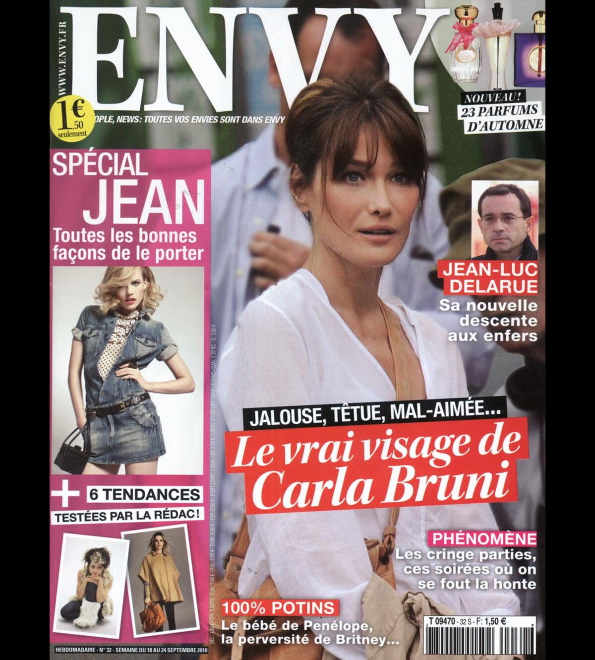 Photo : La couverture du magazine Envy du 18 septembre 2010 - Purepeople