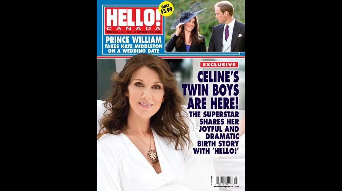 Photo : Céline Dion en couverture de Hello Canada - Purepeople