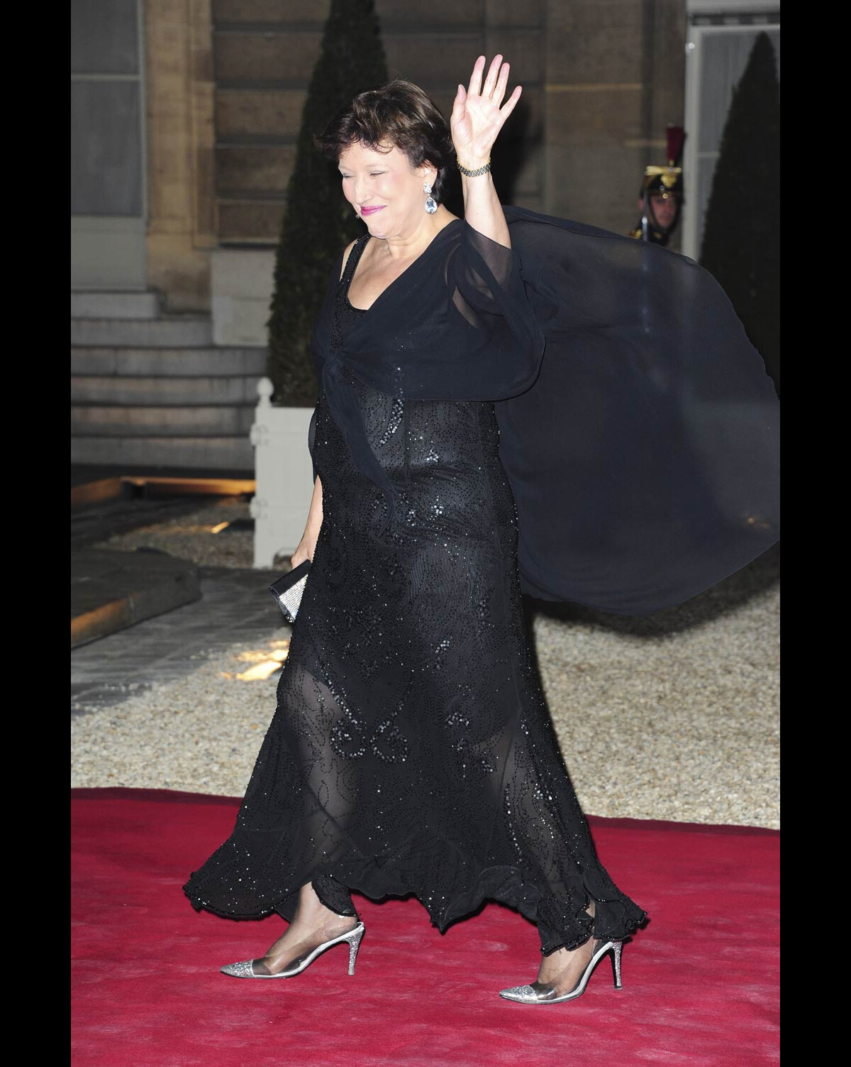 Photo : Roselyne Bachelot lors du dîner d'Etat à l'Elysée le 4 novembre ...