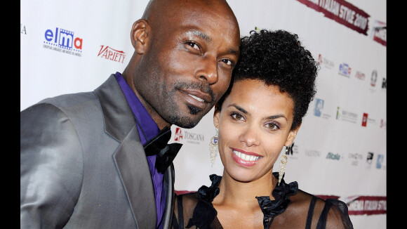Photo : Jimmy Jean-Louis et sa femme Evelyn lors de l'avant-première de ...