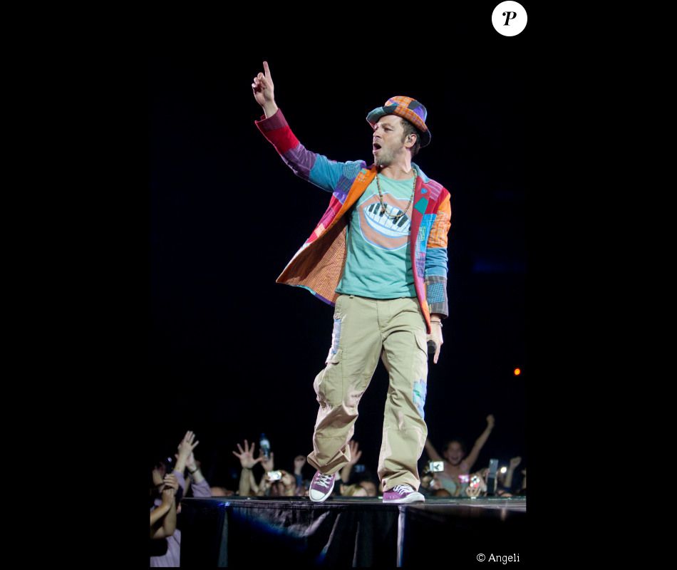 Christophe Maé en concert à Bercy, Paris, le 20 octobre 2010 - Purepeople
