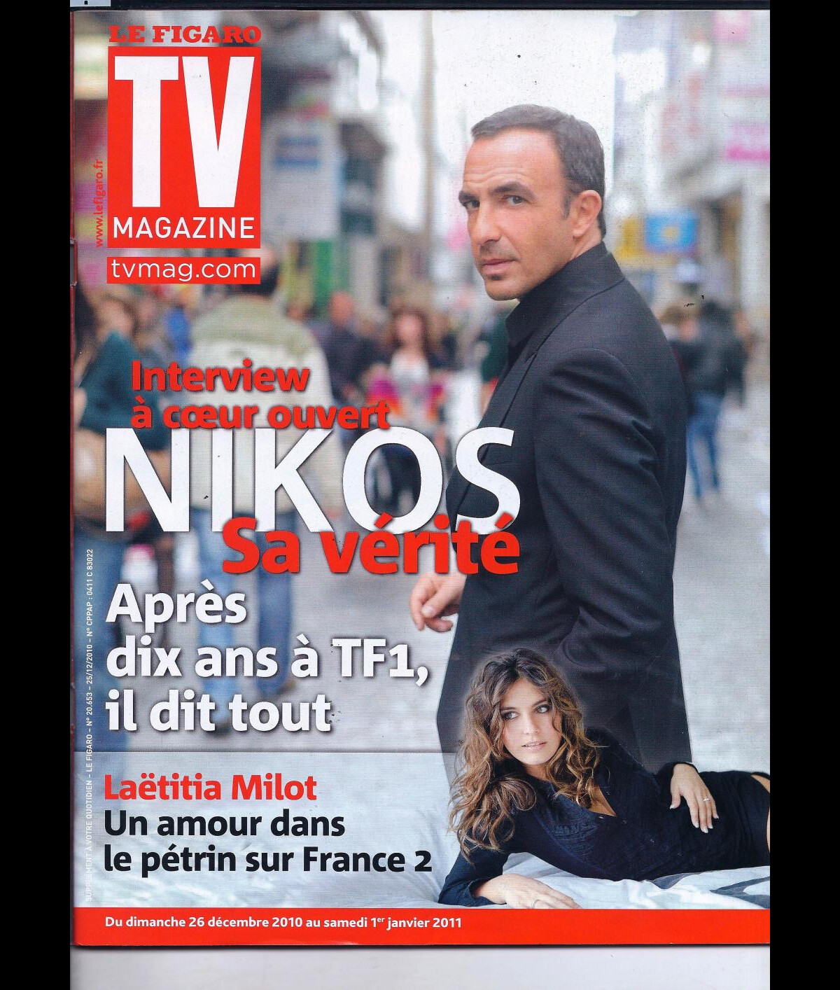 Photo : Nikos Aliagas en couverture de TV Magazine - Purepeople