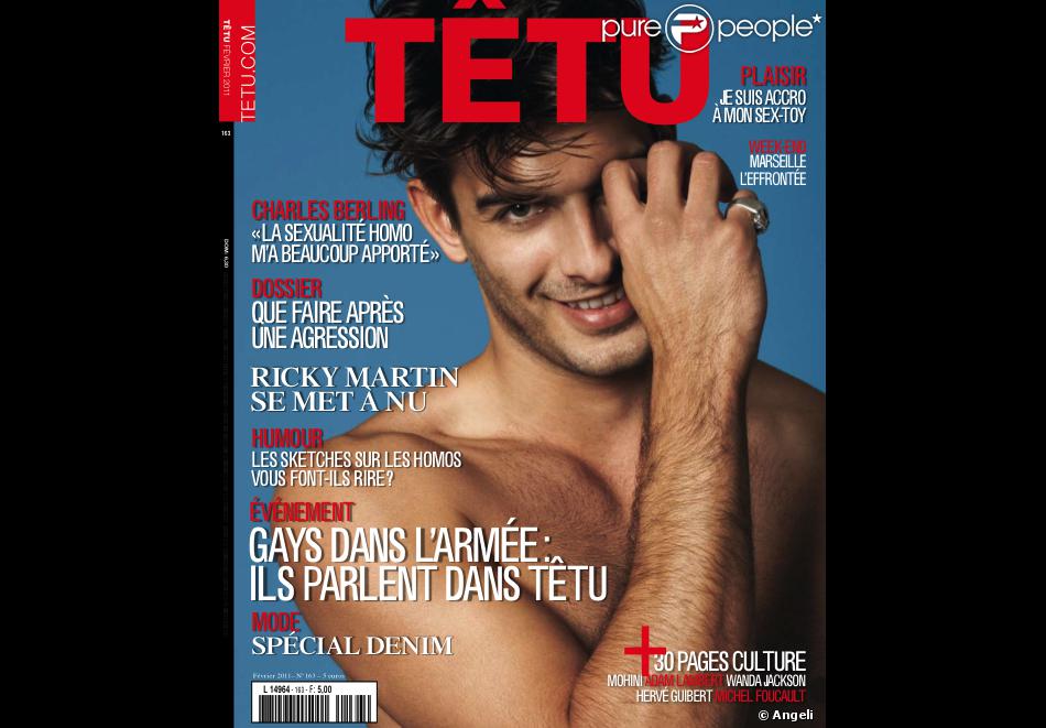 La couverture du magazine Têtu - février 2011 - Purepeople