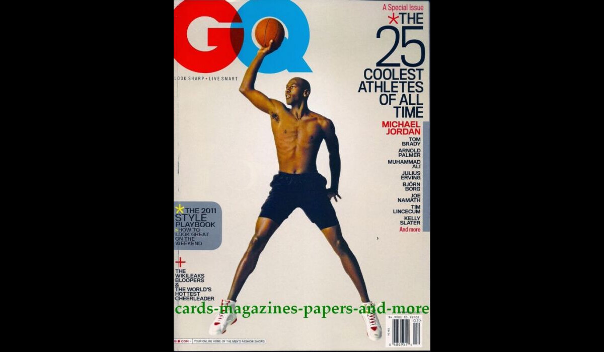 Photo : Michael Jordan en couverture du GQ US du mois de février 2011 ...