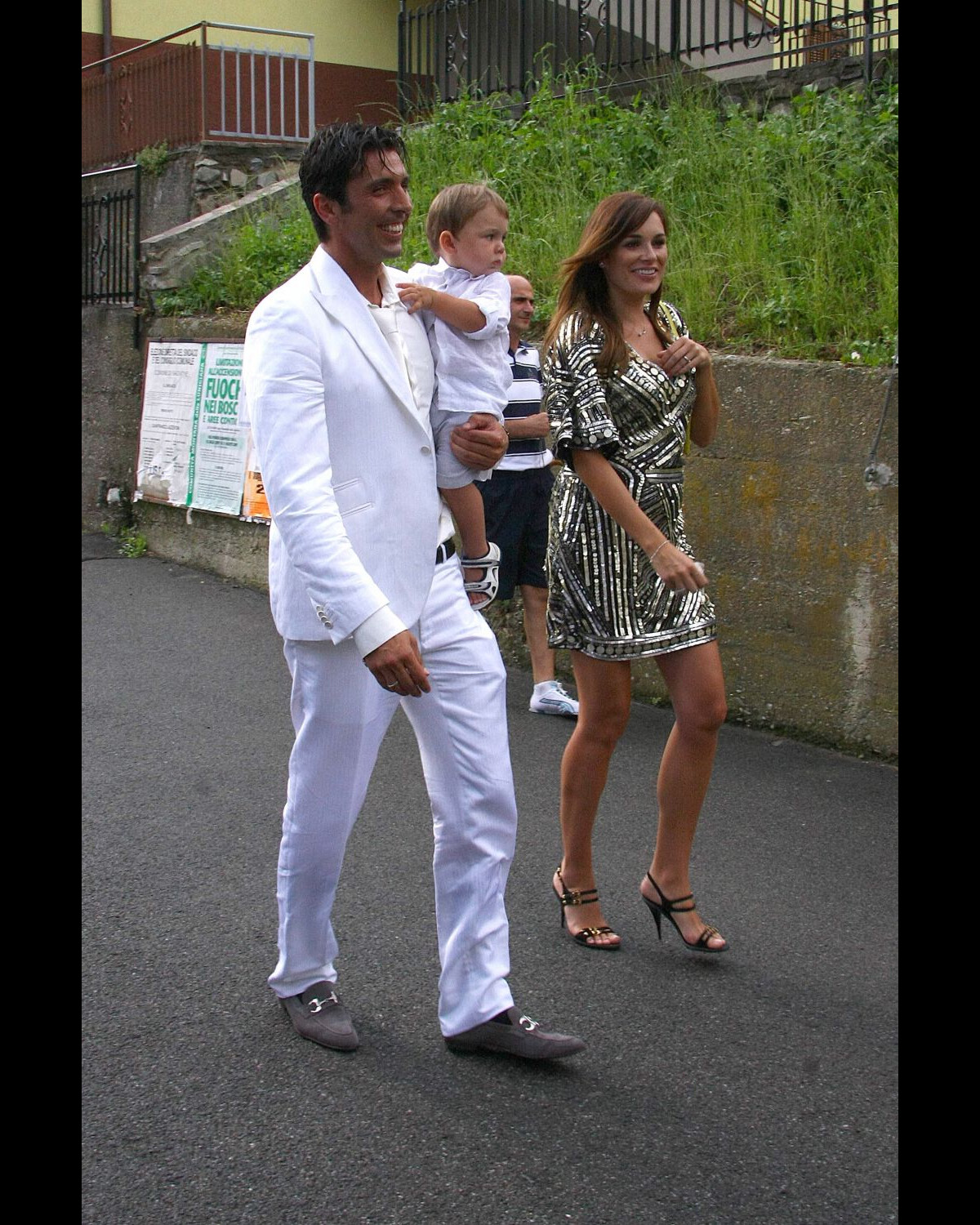 Photo : Gianluigi Buffon, sa femme Alena et leur fils Louis Thomas à ...