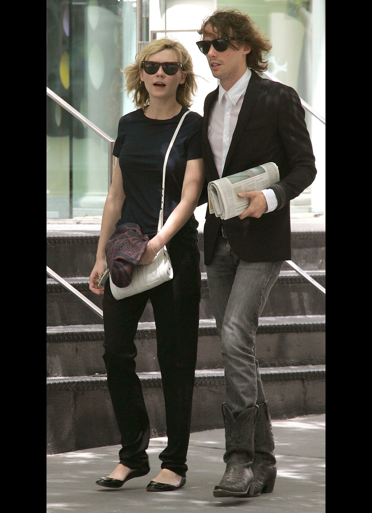 Photo : Kirsten Dunst et Johnny Borrell à New York en 2007 - Purepeople