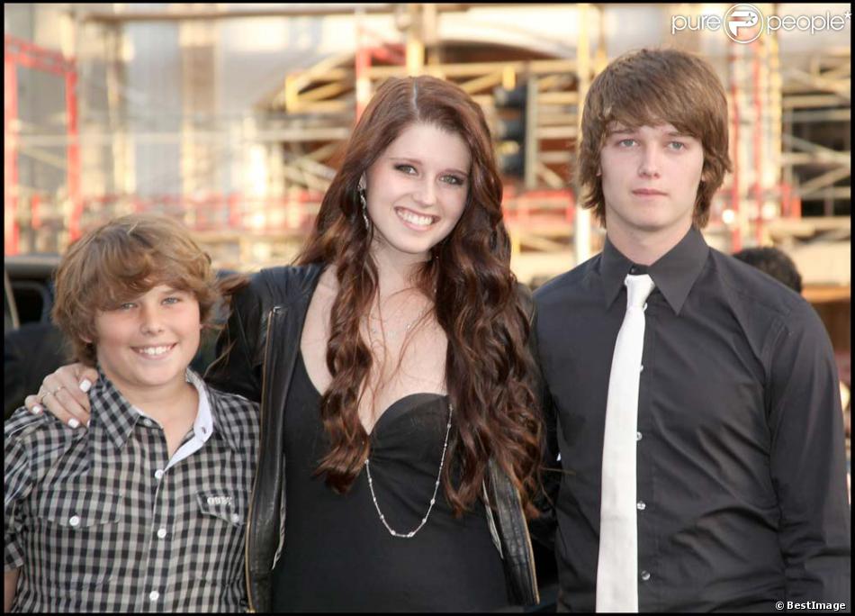 Christopher, Patrick et Katherine Schwarzenegger, à Los Angeles, le 14 ...