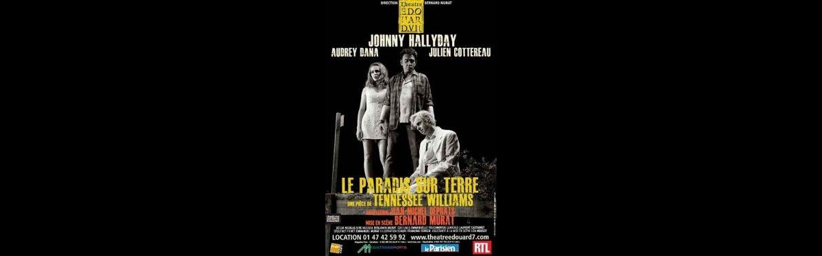Photo : L'affiche de la pièce Le Paradis sur terre - Ode (Purepeople)