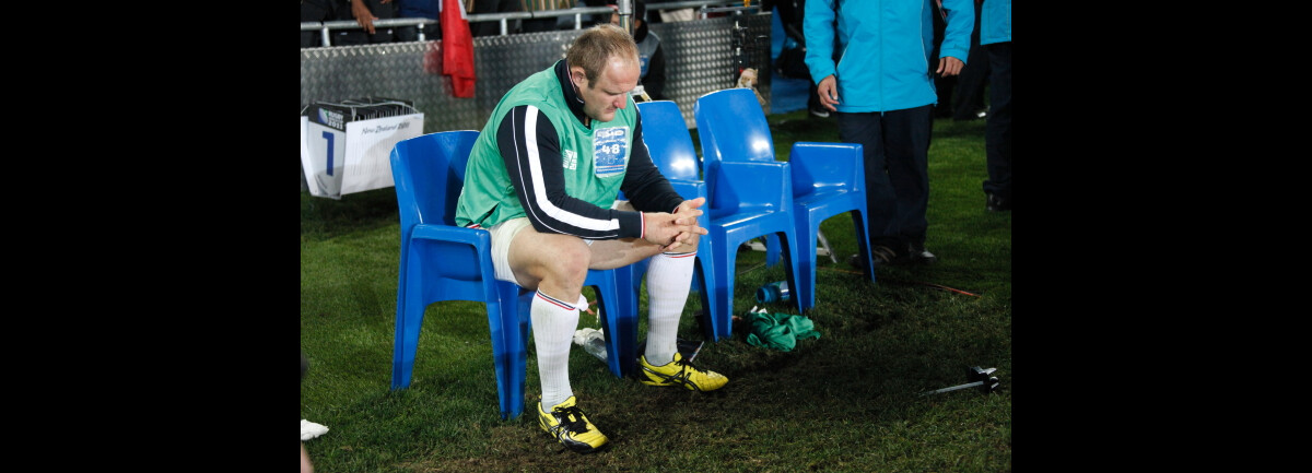 Photo : William Servat lors de la finale de la Coupe du monde de rugby ...