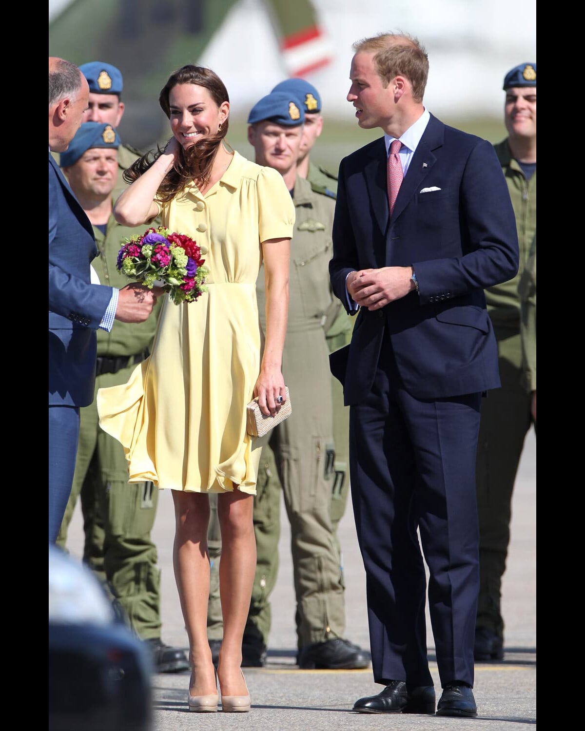 Photo : A l'aéroport de Calgary le 7 juillet 2011. Kate Middleton ...