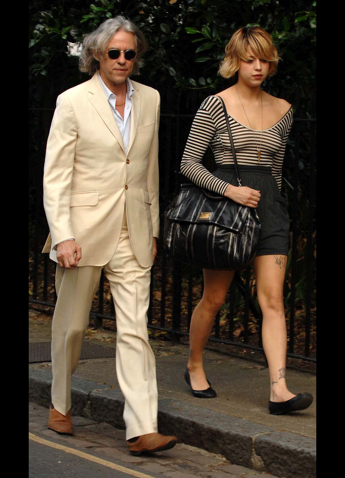 Photo : Peaches Geldof et son père Bob Geldof à Londres, le 2 juillet ...
