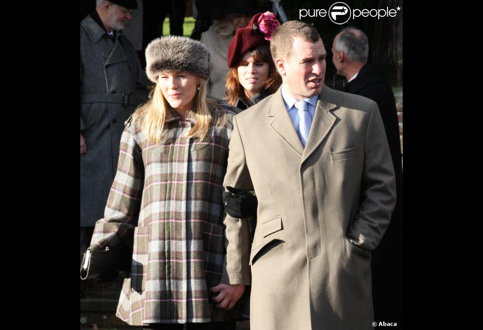 Autumn et Peter Phillips le 25 décembre 2011 à Norfolk - Purepeople