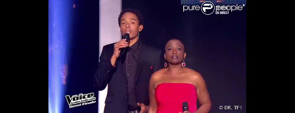Dominique et Stephan dans The Voice, samedi 5 mai 2012 sur TF1 - Purepeople