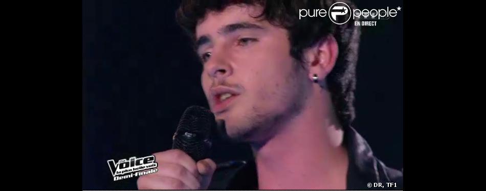 Louis dans The Voice, samedi 5 mai 2012 sur TF1 - Purepeople