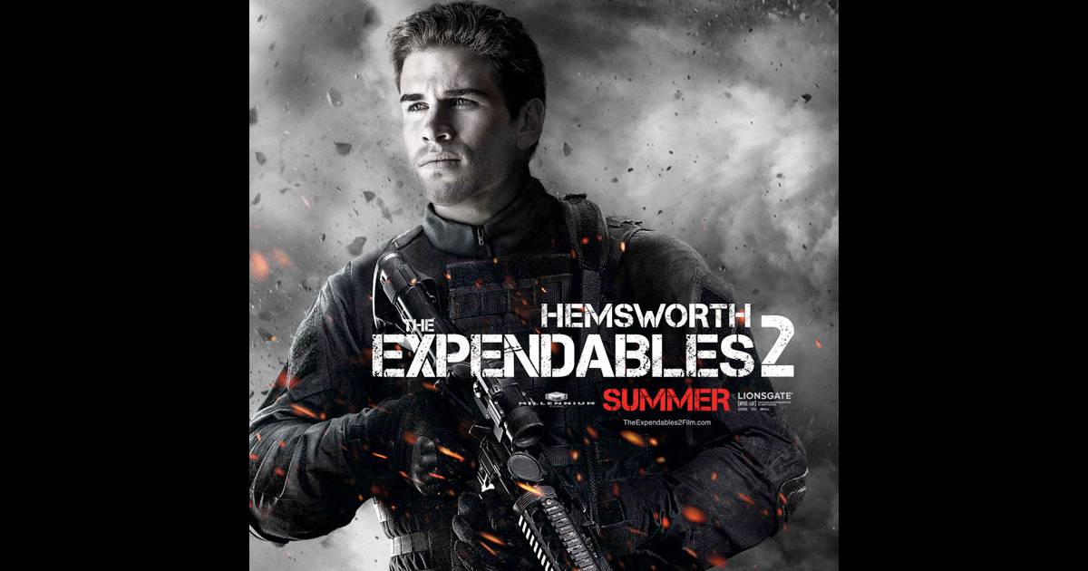 Liam Hemsworth dans Expendables 2. En salles le 22 août. - Purepeople