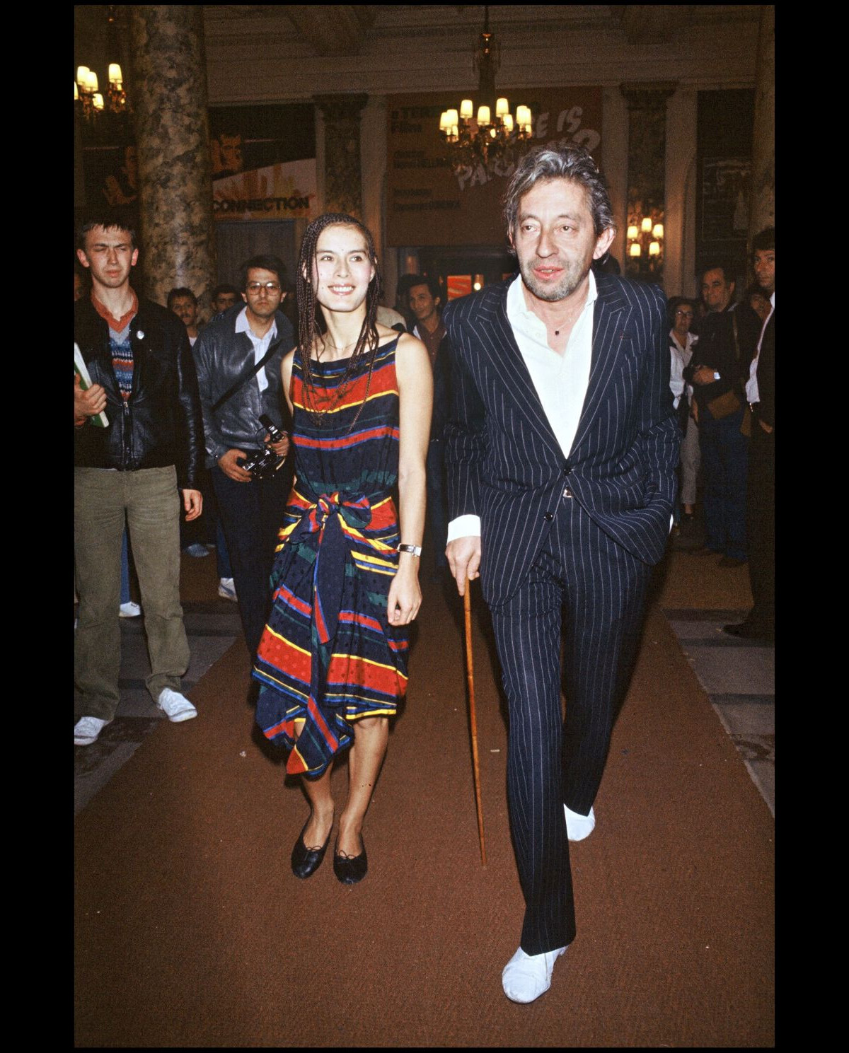 Photo : Bambou et Serge Gainsbourg au Festival de Cannes en 1983 ...