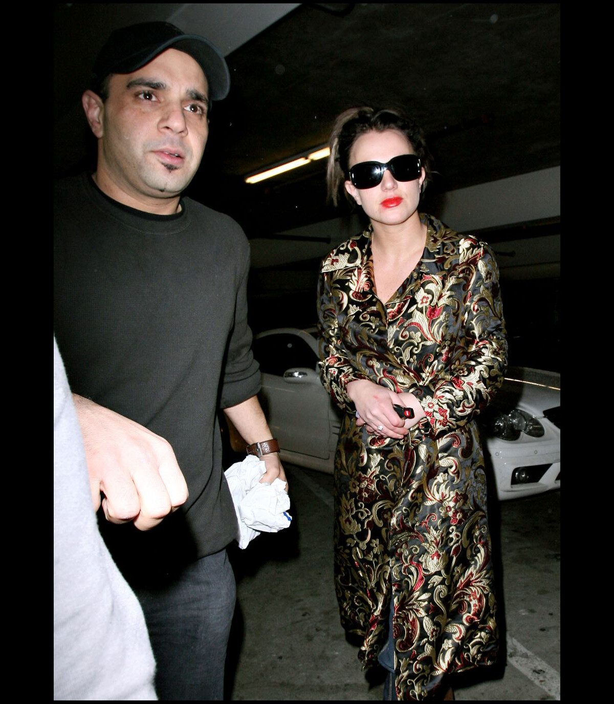 Photo : Britney Spears et Sam Lufti le 24 janvier 2008 à Los Angeles ...