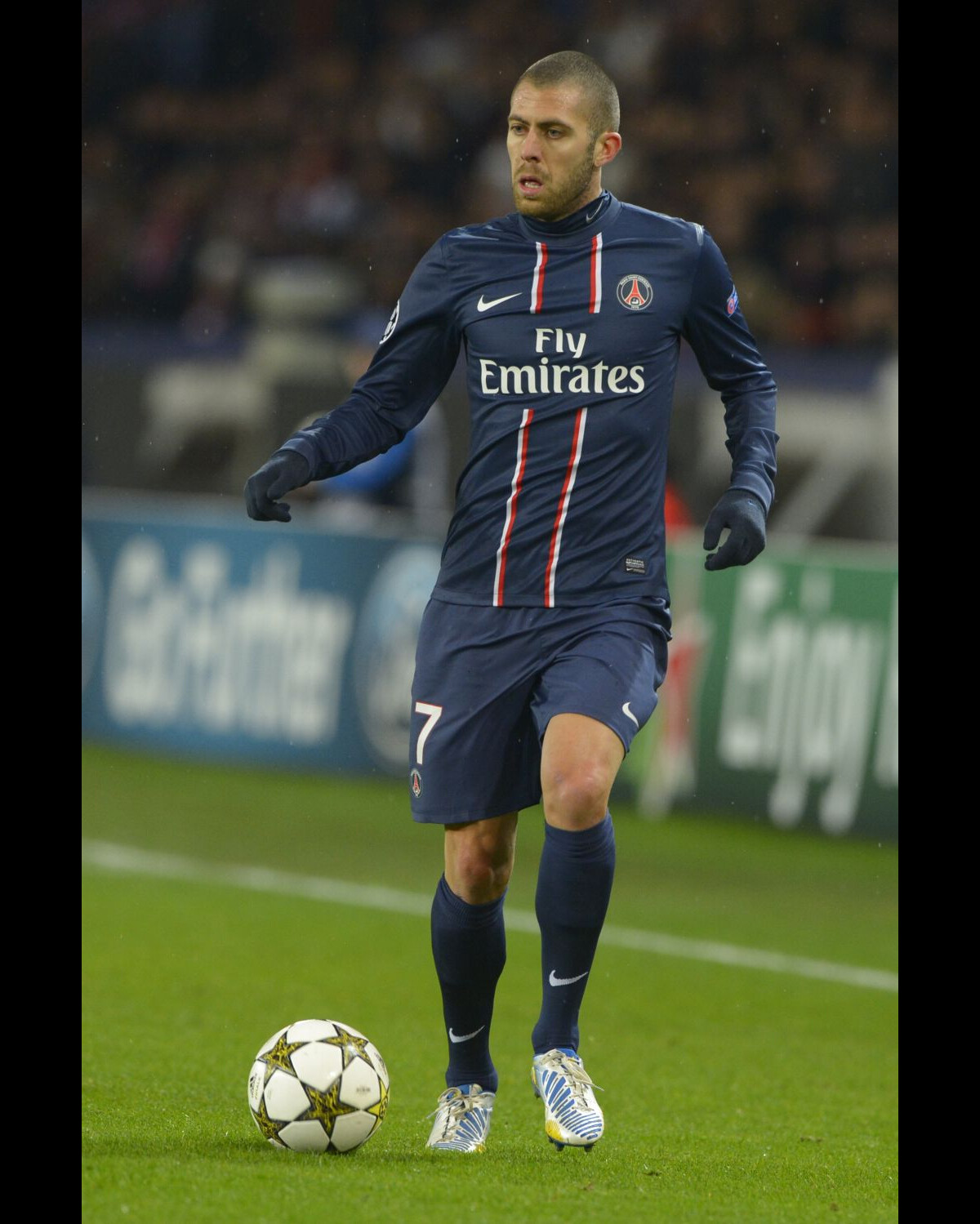 Photo : Jérémy Ménez lors du match entre le Paris-Saint-Germain et ...