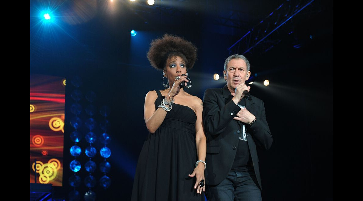 Photo : Joniece Jamison et François Feldman lors du concert Stars 80 à ...