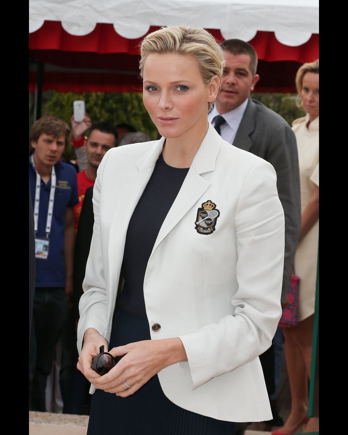 Photo : Charlene, très stylée pour la finale... Le prince Albert et la ...