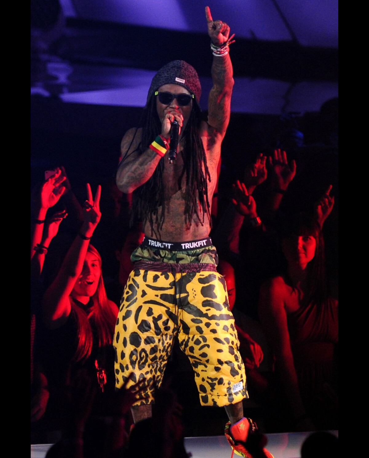 Photo : Lil Wayne sur la scène des MTV Video Music Awards au Staples ...
