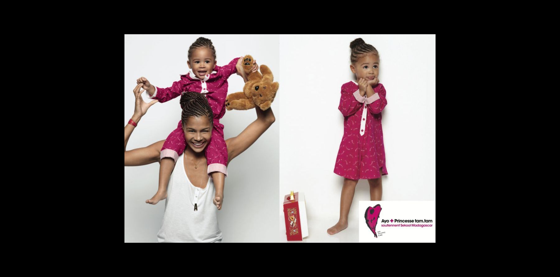 Ayo et sa fille Billie-Eve : Princesses d'un jour pour jouer les tops ...