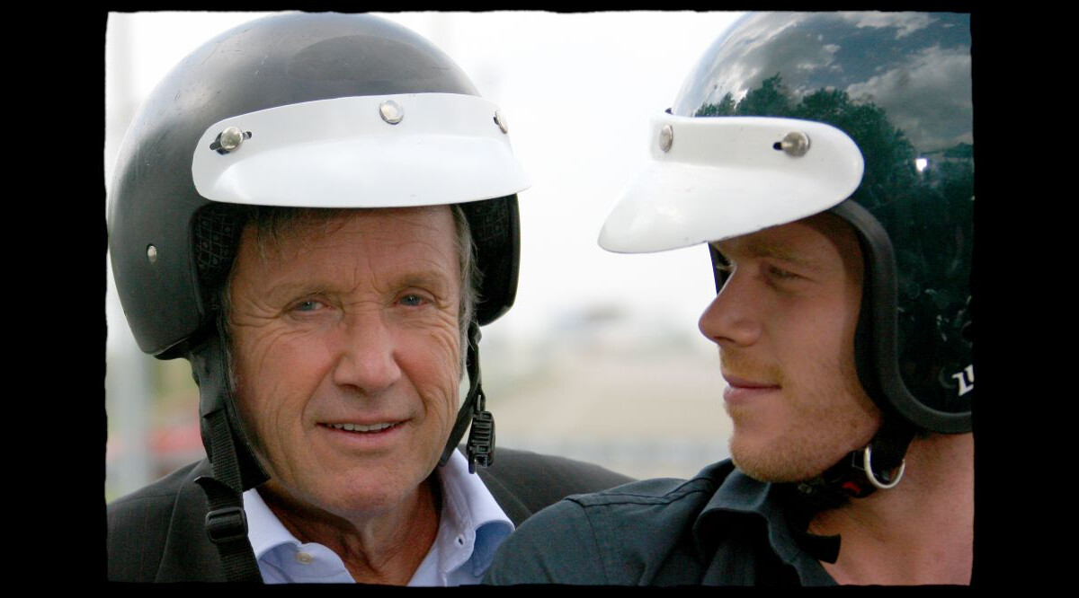 Photo : Frank Geney avec Yves Rénier à Paris sur le tournage du ...