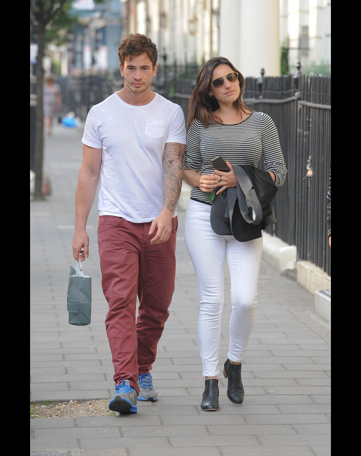Photo : Kelly Brook et Danny Cipriani à Londres, le 26 juin 2013 ...