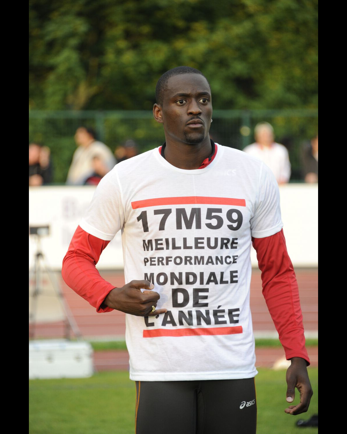 Photo : Teddy Tamgho à Montreuil, le 7 juin 2011. - Purepeople