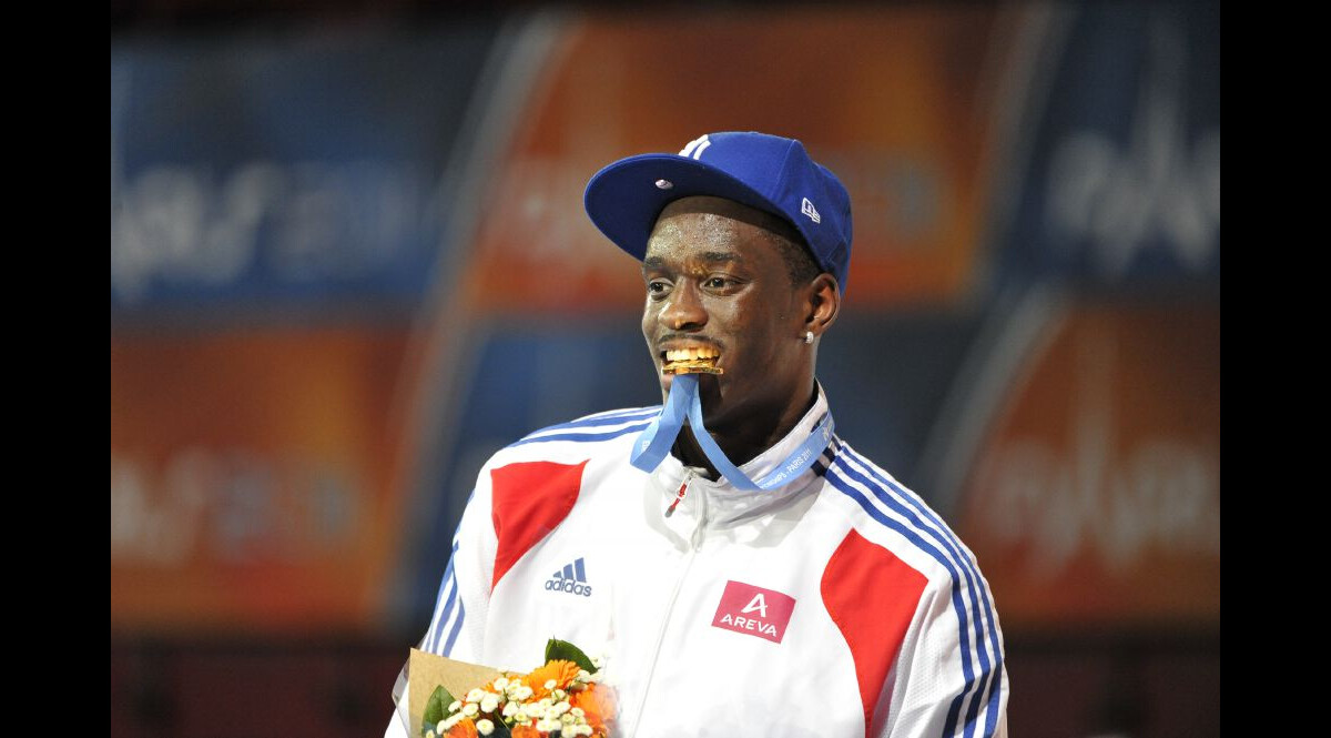 Photo : Teddy Tamgho à Paris-Bercy, le 6 mars 2011. - Purepeople