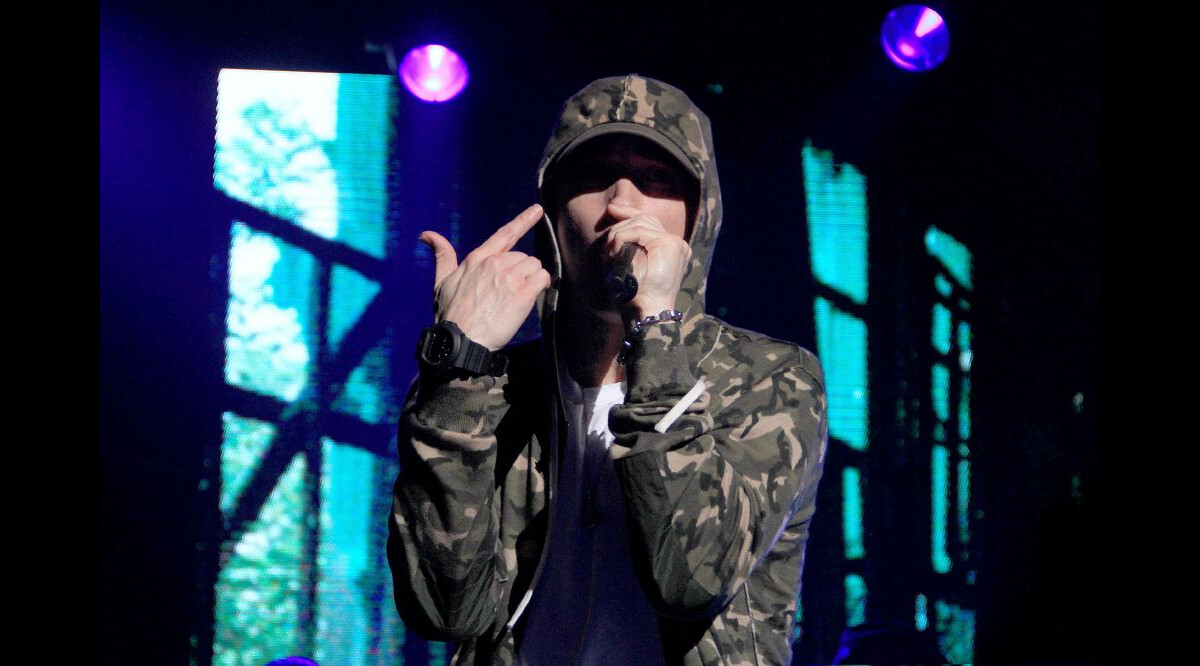 Photo : Eminem en concert pour l'anniversaire des 30 ans de la marque G ...