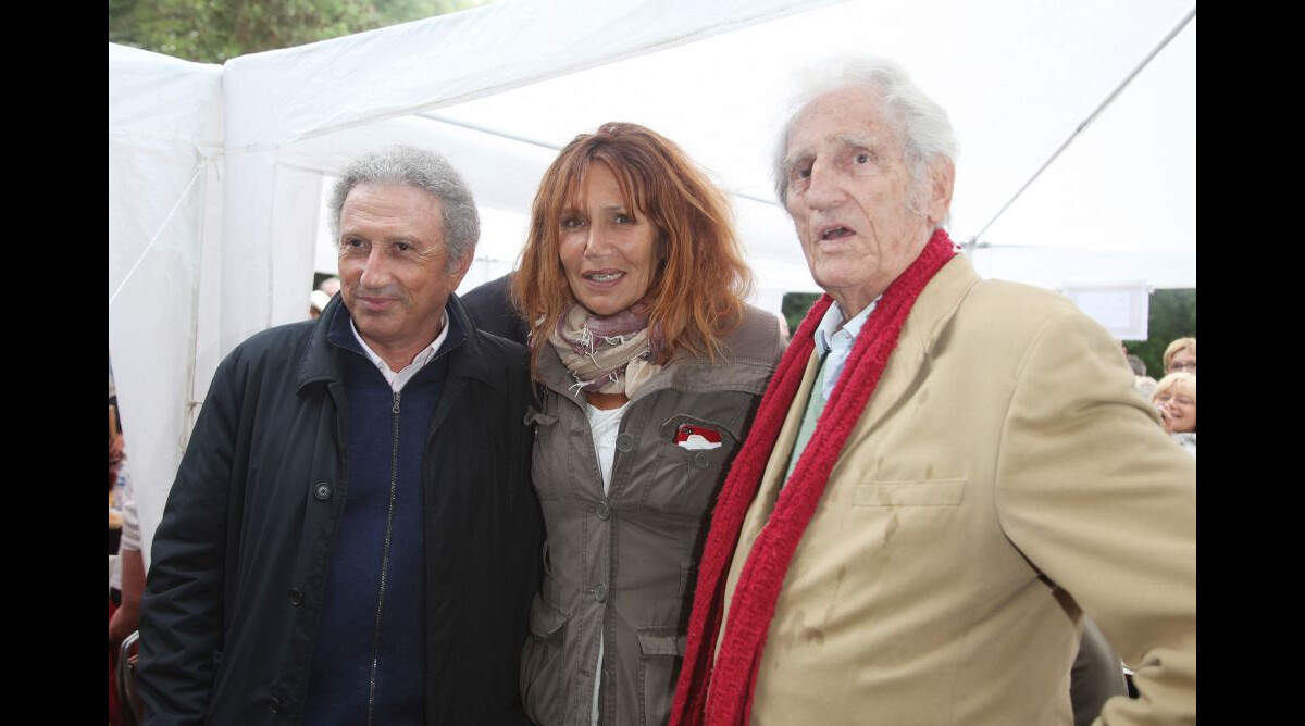 Photo : Michel Drucker, Clémentine Célarié et son papa André Célarié en ...