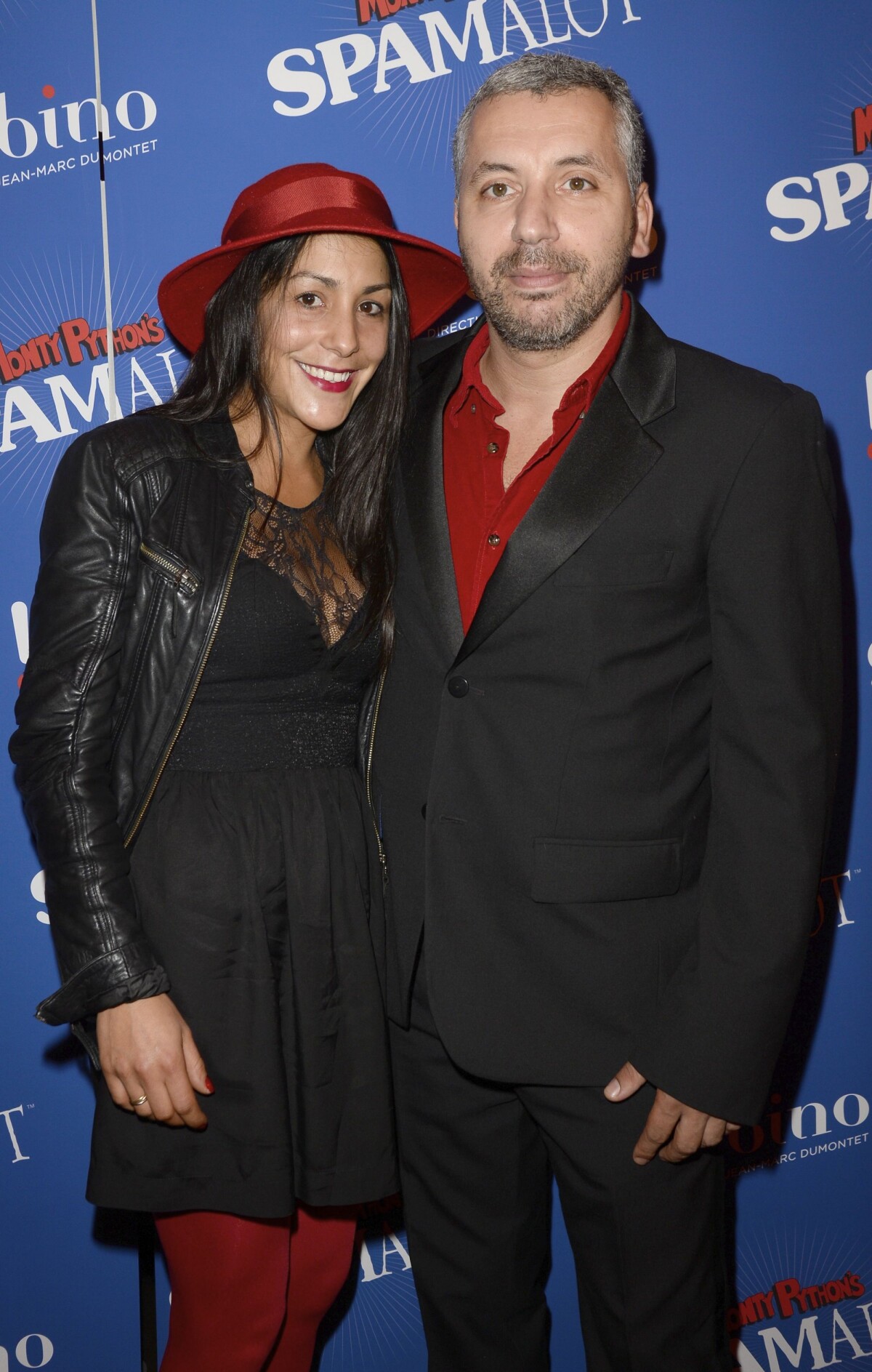 Photo : Atmen Kelif et sa femme à la générale du spectacle "Spamalot" à ...