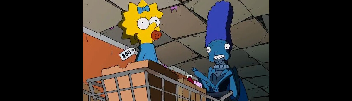Photo : Maggie et Marge dans un extrait du 24e Treehouse of Horror dans ...