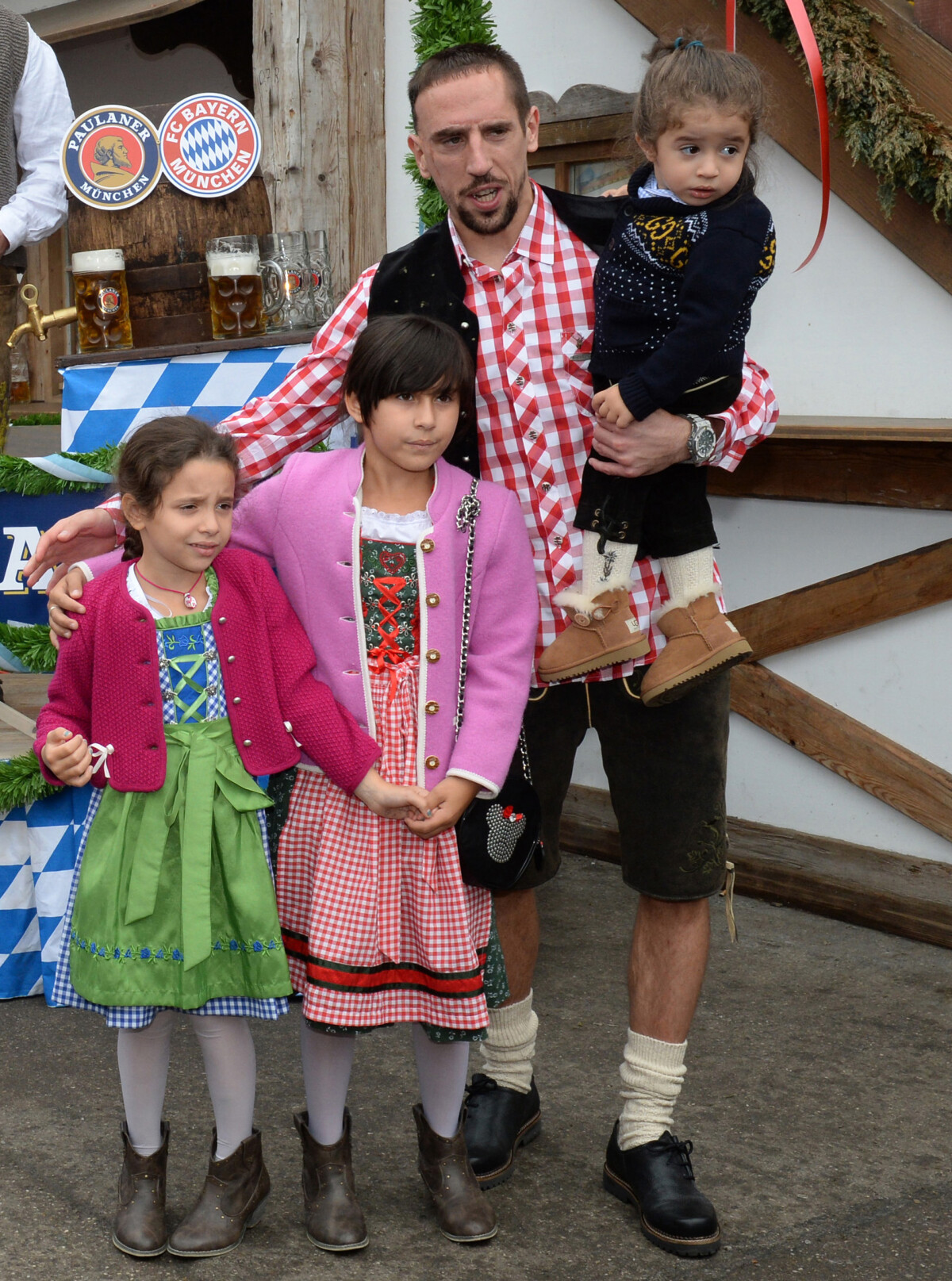 Photo : Franck Ribéry et ses enfants à l'Oktoberfest à Munich le 6 ...