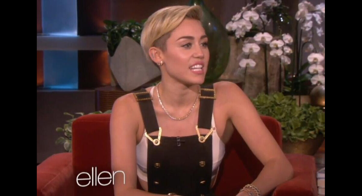 Photo : Miley Cyrus était l'invitée d'Ellen DeGeneres, le 10 octobre ...
