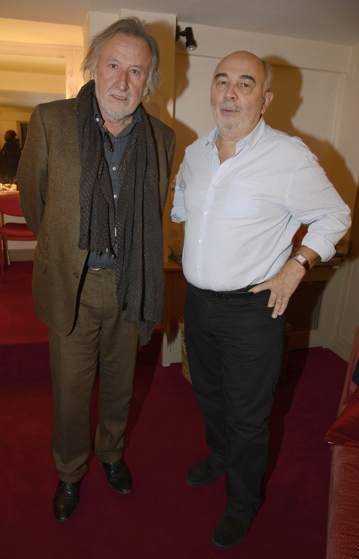 Photo : Jean-Francois Balmer et Gérard Jugnot lors de la représentation ...
