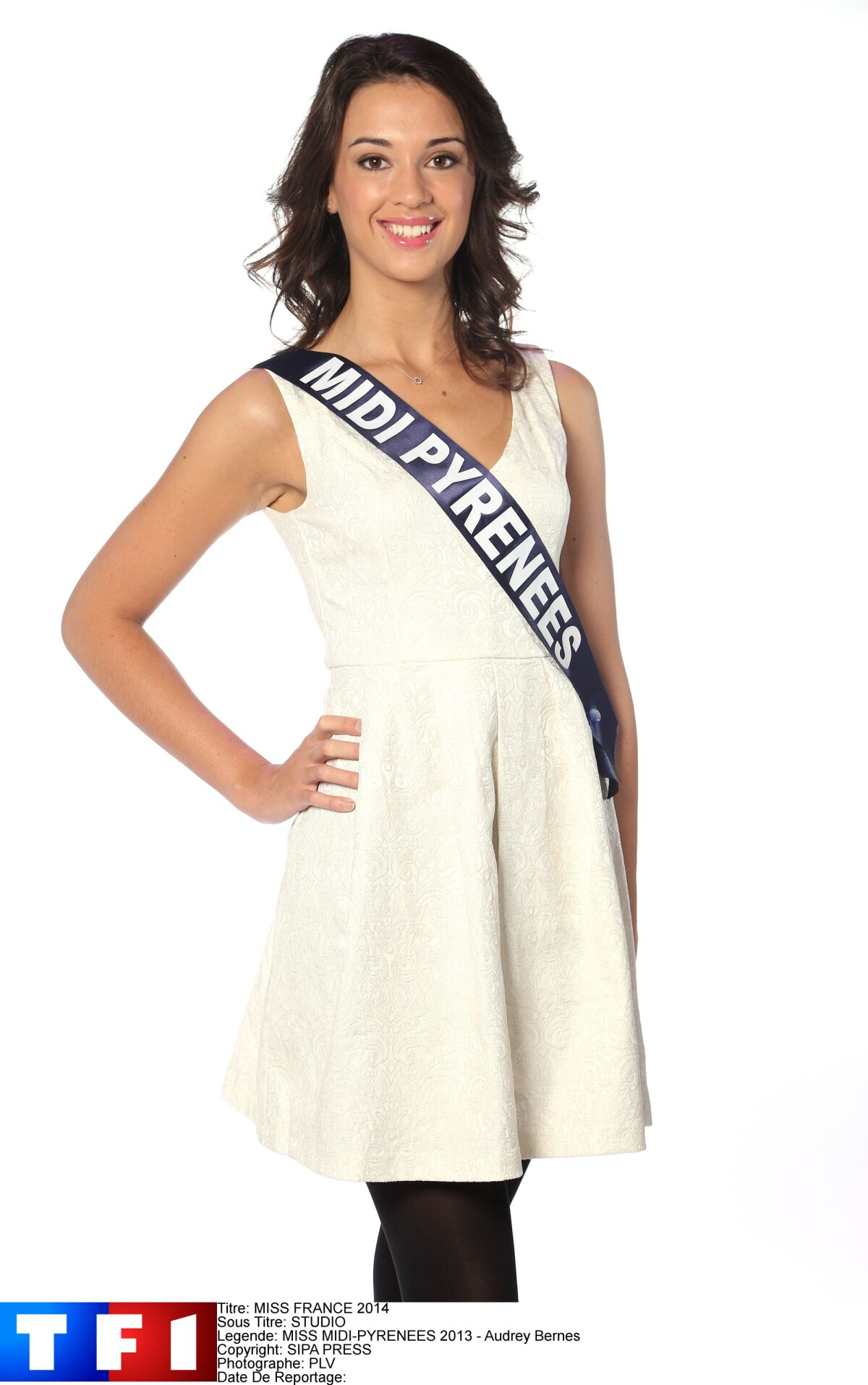 Photo : Audrey Bernes, Miss Midi-Pyrenées 2013, candidate pour Miss ...